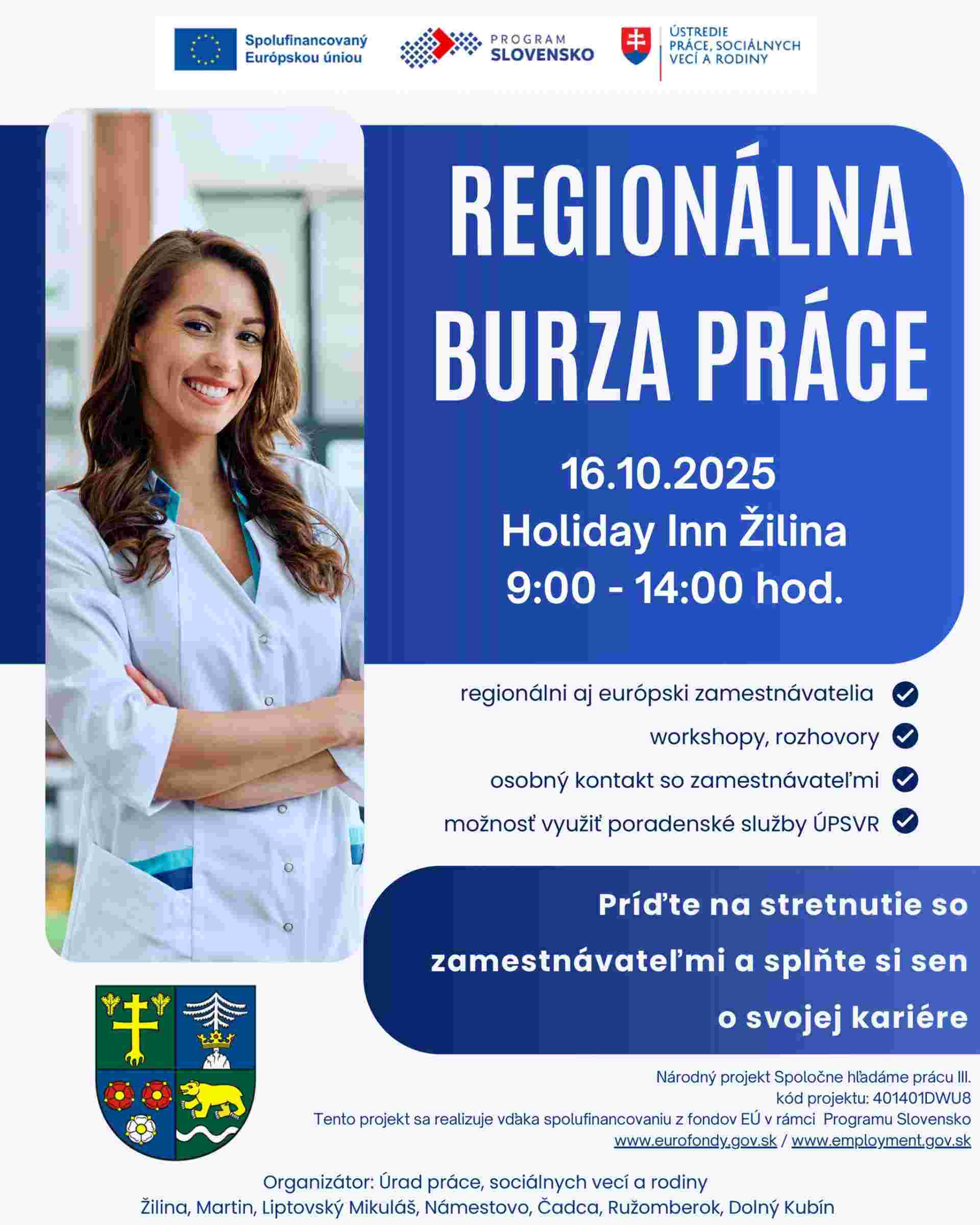 Regionálna burza práce - Mesto Žilina